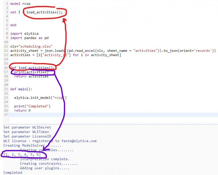 Tutorial 6: Reading data from Excel (Scheduling) – elytica