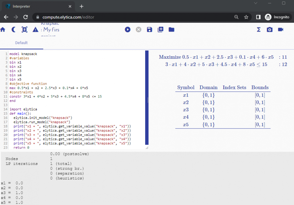 Tutorial 1: Getting started – elytica